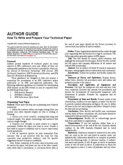 Spe Write A Paper Pdf Abstract Summary Theory