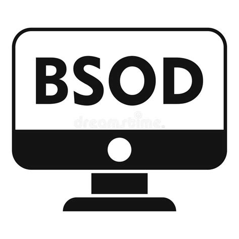 Malware Computer Icon Simple Vector Security Alert Stock Vector Illustration Of Data