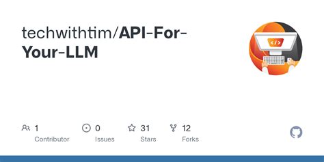 api for your llm test api py at main · techwithtim api for your llm · github