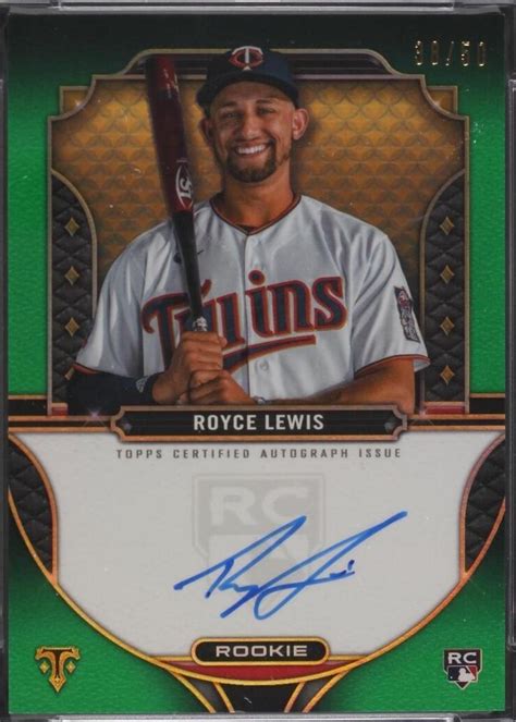 2022 Topps Triple Threads Rookie Autographs Royce Lewis Ra Rl