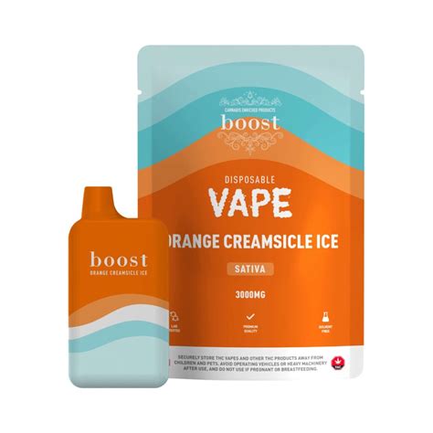 Boost 3g Disposable Thc Vape Pens Orange Creamsicle Ice Hash