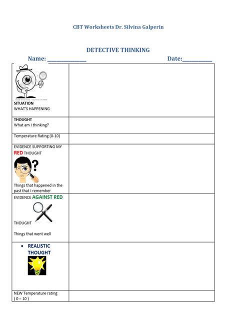 Detective Thinking Worksheets Pdf