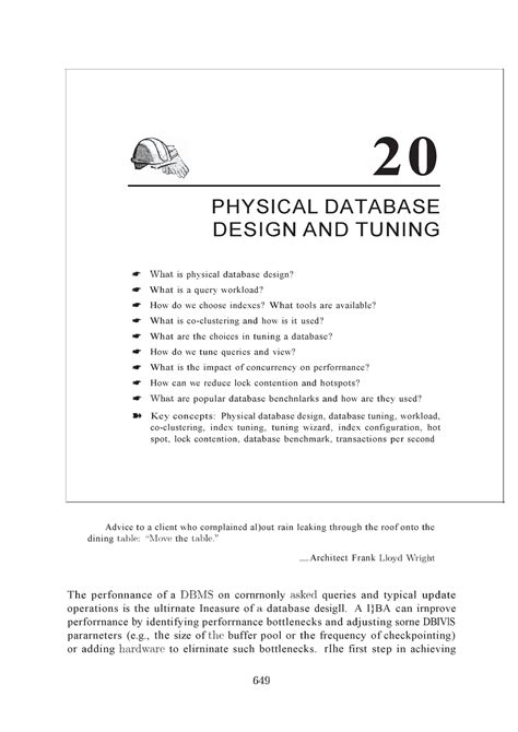 Chapter 20 Physical Database Design And Tuning 20 Physical Database