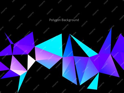 Premium Vector Modern Colorful Geometric Polygon Background Vector