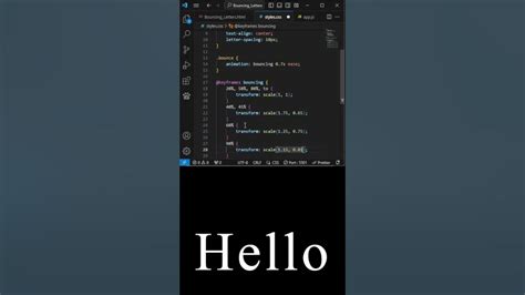 Bouncing Letters Htm Css Js Youtube