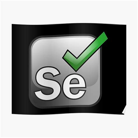 Selenium Webdriver Poster For Sale By Qavsbug Redbubble