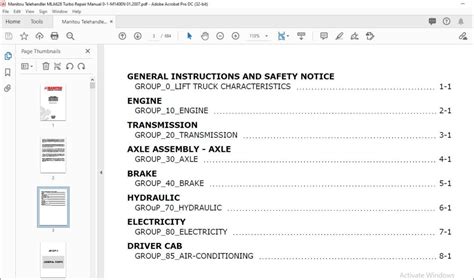 Manitou Telehandler Mla 628 Turbo Powershift Série 3 E2 Mla 628 Turbo 120 Lsu Powershift Série 3