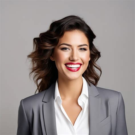 Premium Photo Smiling Female Model