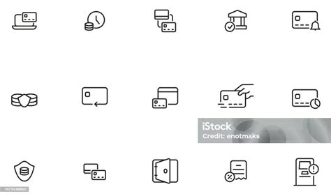 지불 예산 균형 및 재무 관리와 관련된 선형 아이콘의 벡터 세트 모노 라인 픽토그램 및 인포그래픽 디자인 요소 6부 가격에 대한 스톡 벡터 아트 및 기타 이미지 Istock