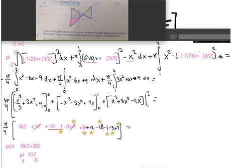 Calculus Integral With Disks Mathematics Stack Exchange