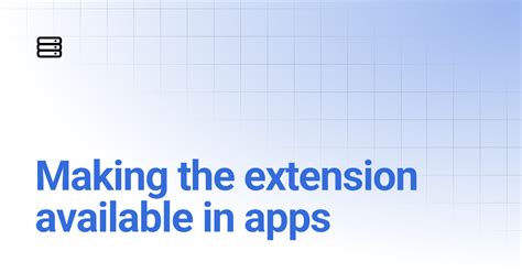 Making The Extension Available In Apps Jmap Server Kathmandu