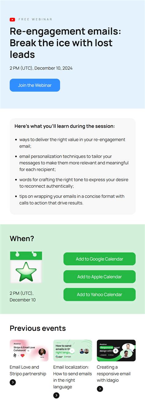 Webinar Invitation Email Examples Best Practices Stripo Email