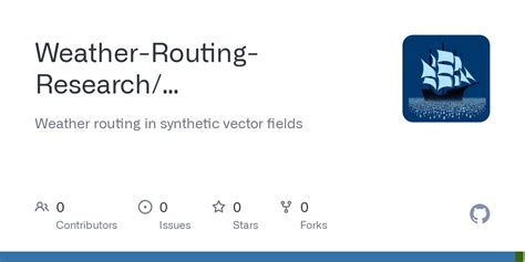 Github Weather Routing Researchsyntheticrouting Weather Routing In Synthetic Vector Fields