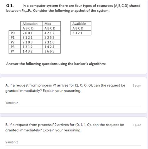 Solved Q 1 In A Computer System There Are Four Types Of Chegg Com