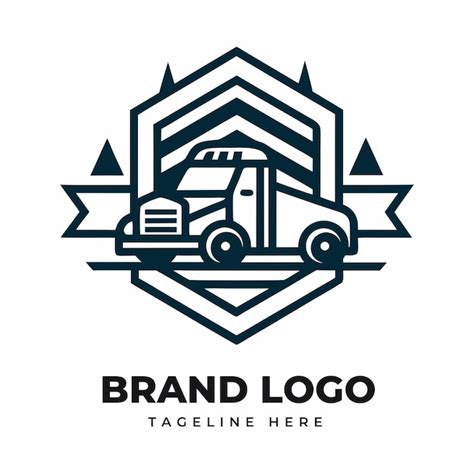 Premium Vector Efficient Truck Logo For Shipping And Logistics