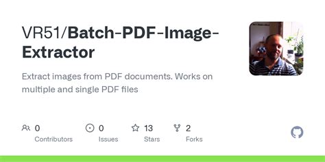 GitHub VR Batch PDF Image Extractor Extract Images From PDF Documents Works On Multiple