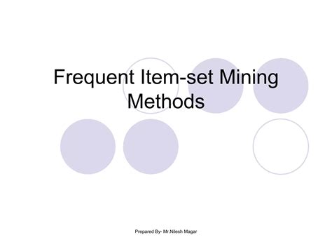 Frequent Itemset Mining Methods PPSX