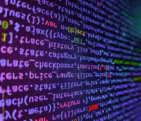 Developer Working On Websites Codes In Office Big Data And Internet Of