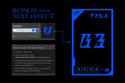 Voltic Lightning Font Bonus Text Effect Behance