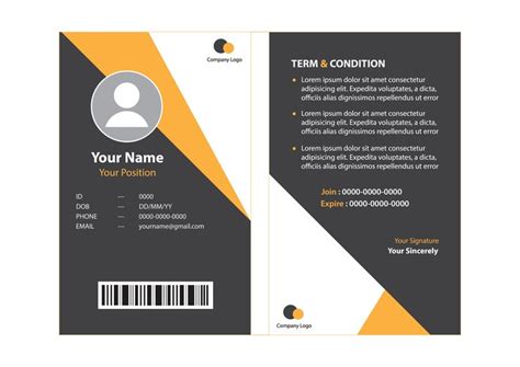 Premium Vector Id Card Vector Design Template