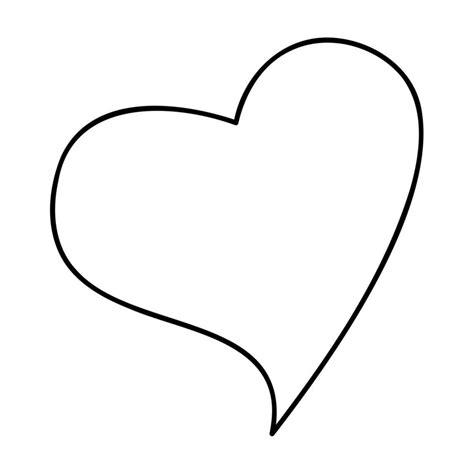Heart Shape Speech Bubble Doodle Clip Art Illustration 53266252 Vector Art At Vecteezy