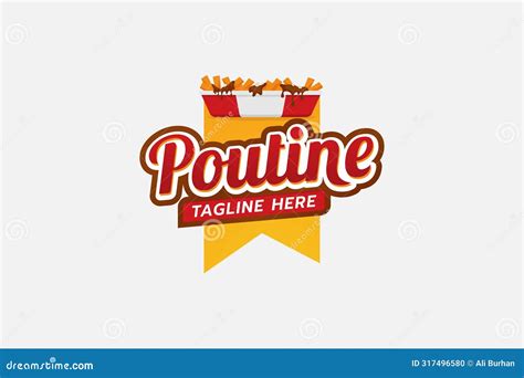 Poutine Logo With A Combination Of Poutine Dishes Consisting Of French