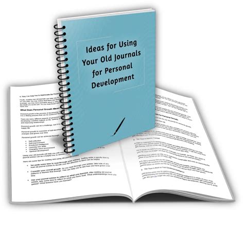 Ideas For Using Your Old Journals For Personal Development Plr Repor