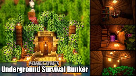 Minecraft How To Build An Underground Starter Survival Bunker Youtube