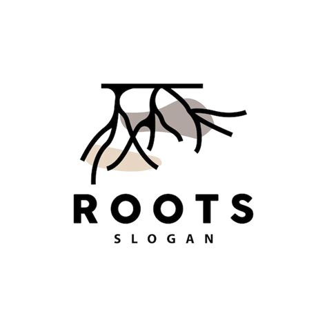 Premium Vector Root Logo Tree Root Vector Nature Tree Simple Icon Design