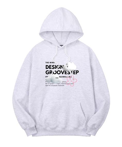그루브스텝 구름구름 후드 티셔츠 Hd0082 에이블리
