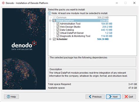 Using The Graphical Installation Wizard — Denodo Platform Installation