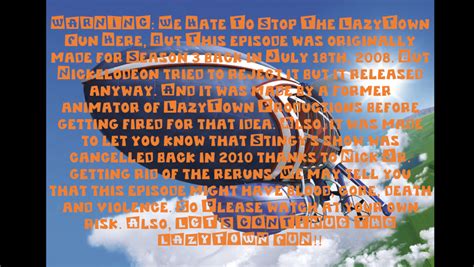 Lazytown Stingys Vengeance Luke Jollys Creepypasta 12 Wiki Fandom