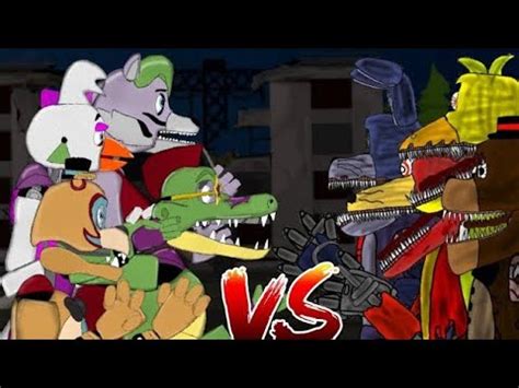 Fnaf Glamrock Vs Demented Dc2 Youtube