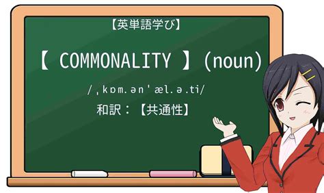 【英単語】commonalityを徹底解説！意味、使い方、例文、読み方 おもしろい英文法