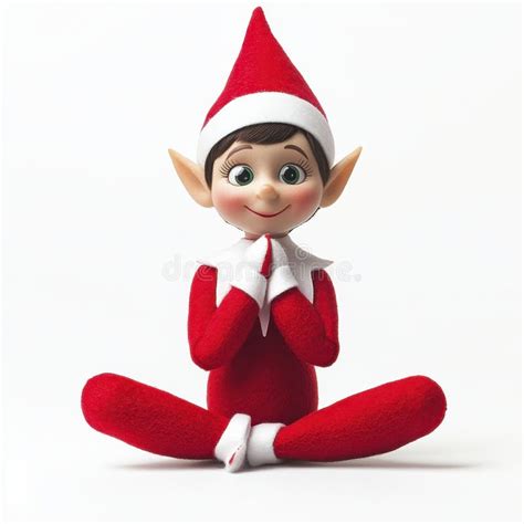 An Elf Sitting In A Cute Pose Stock Image Image Of Leaf Green 339902801