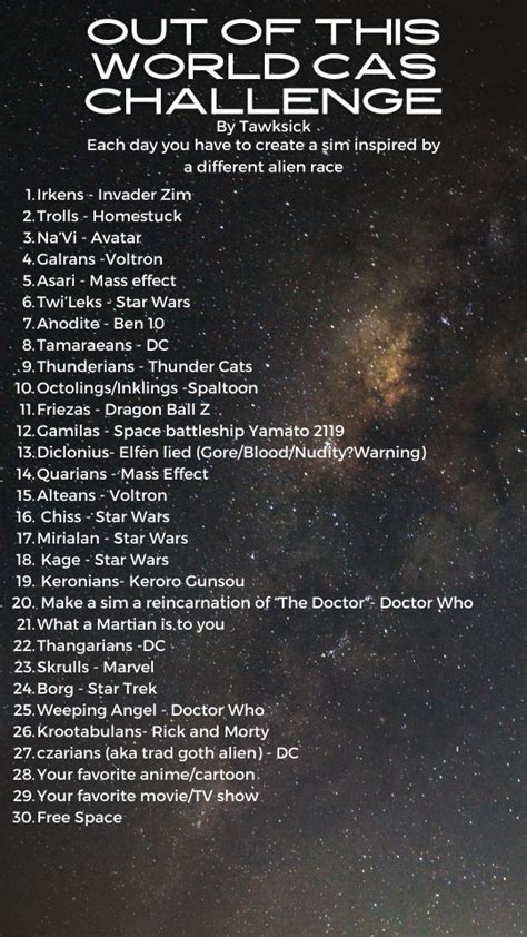 Hello Im Tawksick Presenting You The Out Of This World Cas Challenge Tag Me Tawk Sick With