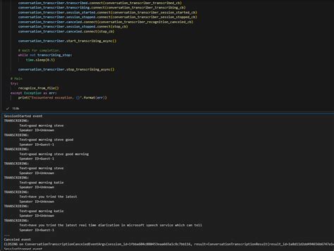 speech sdk is throwing error microsoft qanda
