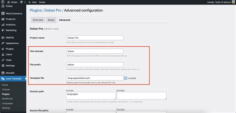 Translate Dokan Plugin Using Loco Translate Tanjir Al Mamun