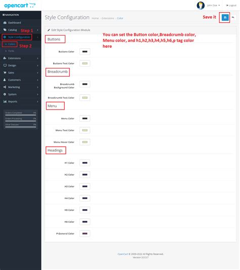 Opencart Opencart Theme Builder Customize Opencart Colors And Fonts
