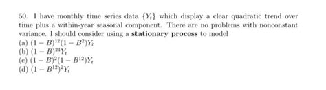 Solved 48 The Yule Walker Equations Can Be Used To A