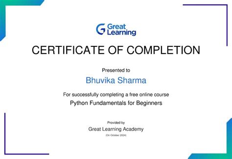 python learningjourney greatlearning certification techskills