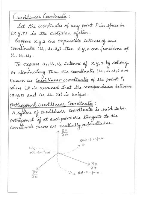 Module 2 Curvilinear Coordinates Curvilinear Coordinates Let The Coordinates Of Any Point P