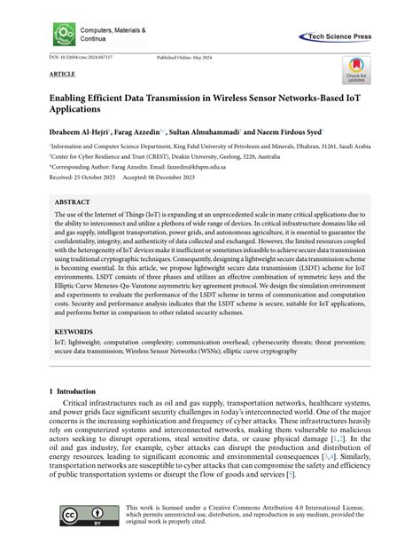Pdf Enabling Efficient Data Transmission In Wireless Sensor Networks
