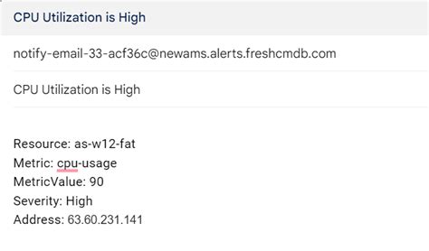 Map Email Alert Fields To Freshservice Alert Fields Freshservice Support