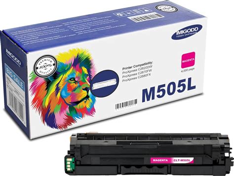 Clt M505l Magenta Toner Cartridge With Chip Replacement Compatible