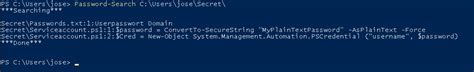 Plaintext Credentials