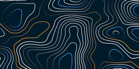 Premium Vector Wave Blue Line Topography Map Design Curve Line Map