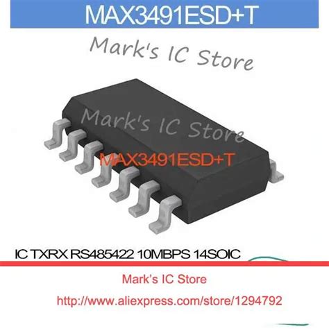 Max3491esd T Ic Txrx Rs485422 10mbps 14soic Max3491esd 3491 Max3491e