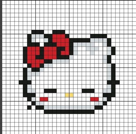 Pixel Hello Kitty Art