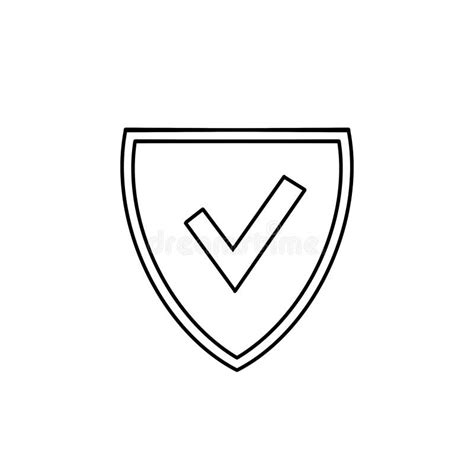 Shield Protection Security Web Anti Virus Defense Icon Stock